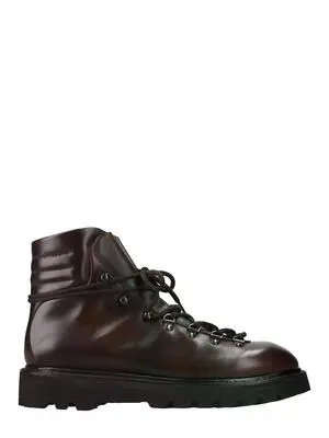 Premiata Leather Lace-up Boots - Brown