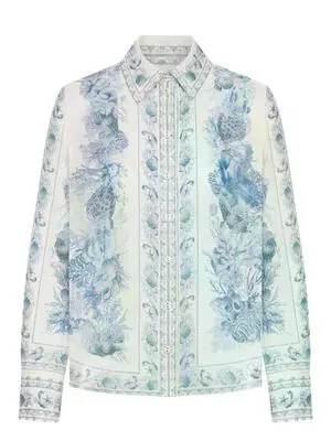 Zimmermann Wanderlust Printed Shirt - White