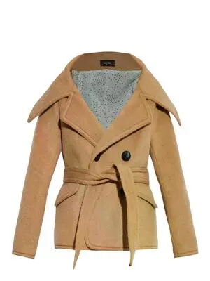 Dsquared2 Belted Double-breasted Jacket - Neutrals