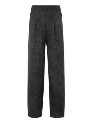 MARIA CALDERARA Textured Trousers - Black