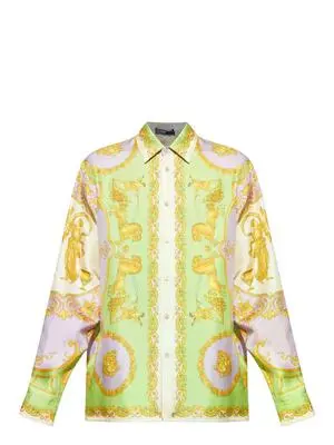 Versace Barocco-print Shirt - Green