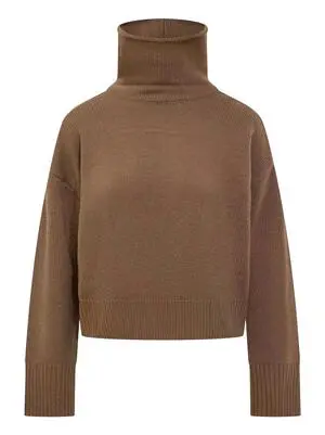 Loulou De Saison Stintino Turtleneck Sweater - Brown