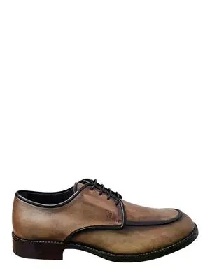 TOD'S Lace-up Leather Derby Shoes - Brown