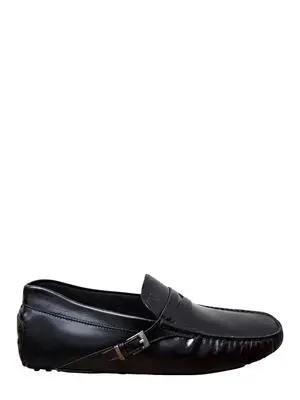 TOD'S Buckle-detail Penny Loafers - Black