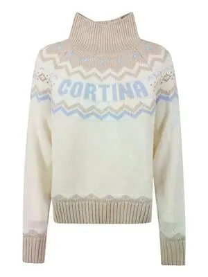 MC2 SAINT BARTH Patterned Sweater - Neutrals