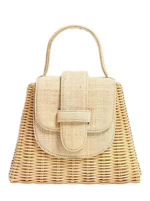 Pamela Munson Petite Lady Bag Buckle Tote - Neutrals