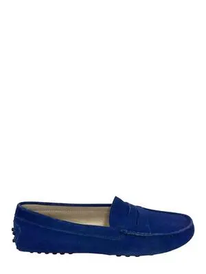 TOD'S Suede Penny Loafers - Blue