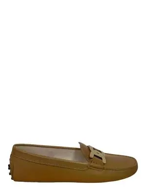 TOD'S Gommini Loafers With Chain Accent - Brown