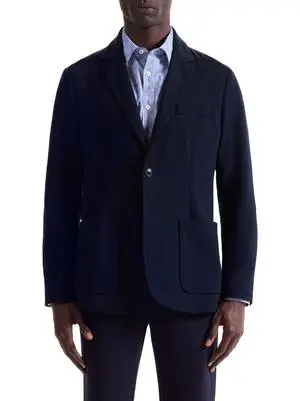 Bugatchi Soft Touch Knit Blazer - Navy