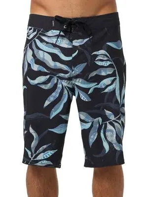 O'Neill Hyperfreak Mysto Scallop Swim Trunks - Black