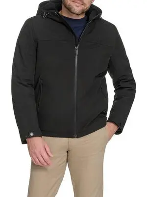 DOCKERS® Fleece Lined Soft Shell Jacket - Black