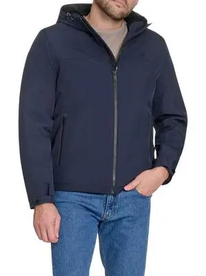 DOCKERS® Fleece Lined Soft Shell Jacket Midnight