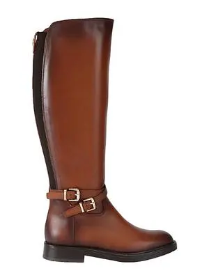 Carvela Posa Leather Knee-high Flat Boots - Brown