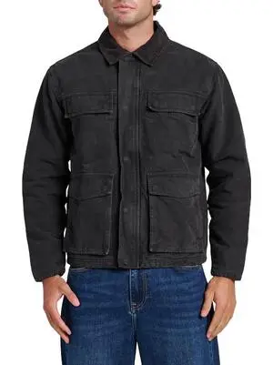 QUIKSILVER Waterman Refugio Cotton Canvas Jacket