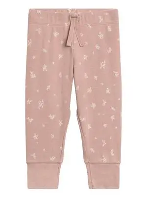 KENDI Charlie Ribbed Joggers - Amaya Floral/mauve