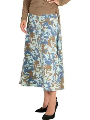 UV SKINZ A-line Upf 50+ Midi Skirt - Camo Flower