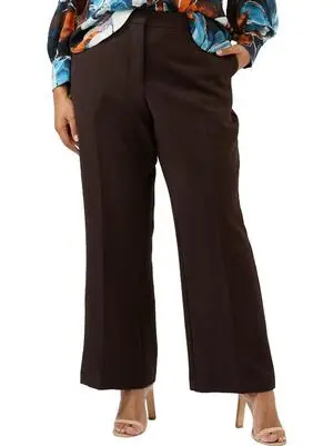 ESTELLE Arabica Wide Leg Trousers - Cocoa