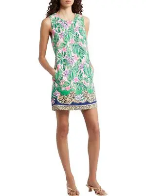 LILLY PULITZER® Edita Sleeveless Floral Shift Minidress - Conch Shell Pink