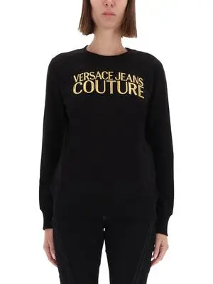 Versace Sweatshirt With Logo - Black