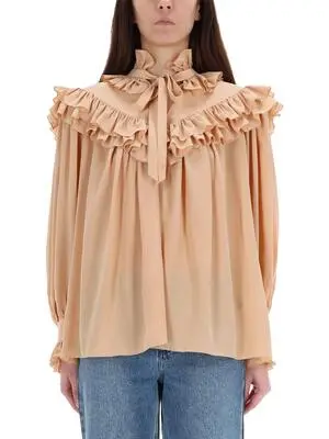 Chloé Silk Shirt - Nude