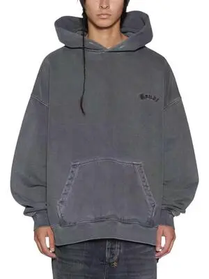 Ksubi Cotton Pouch Hooded Sweatshirt - Grey