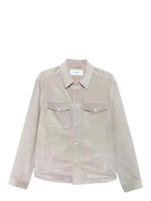 LARDINI Pocket Corduroy Shirt Jacket - Grey