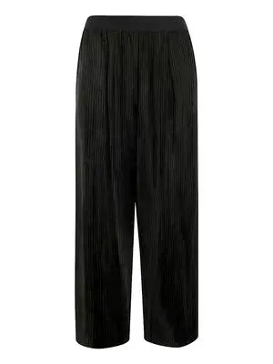 MARIA CALDERARA Pinstriped Trousers - Black