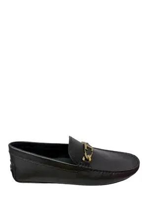 TOD'S City Gommino Chain-detail Loafers - Black