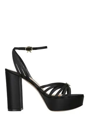 GIANVITO ROSSI Rita Platform Heeled Sandals - Black