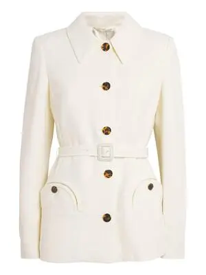 BLAZÉ MILANO Virgin Wool Jacket - White