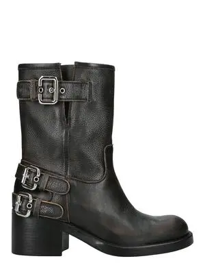 Chloé Leather Dakota Ankle Boots - Black