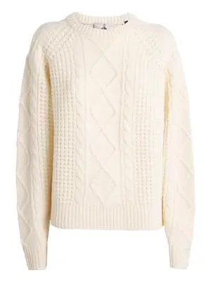 Perfect Moment Merino Wool Cable-knit Sweater - Ivory