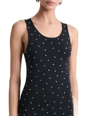 Altuzarra Geordie Embellished Sleeveless Dress - Black