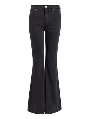 Alice + Olivia High-rise Bell-bottom Jeans - Black