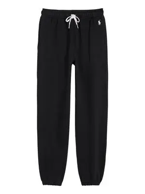 Polo Ralph Lauren Logo-embroidered Cotton-blend Sweatpants - Black