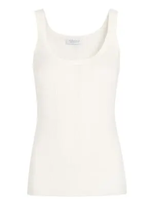 Gabriela Hearst Lucy Pointelle Wool Tank - Ivory
