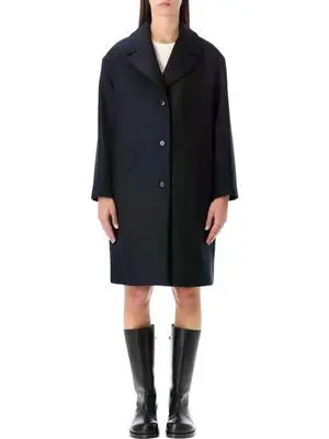 A.p.c. Ninon Buttoned Coat - Blue
