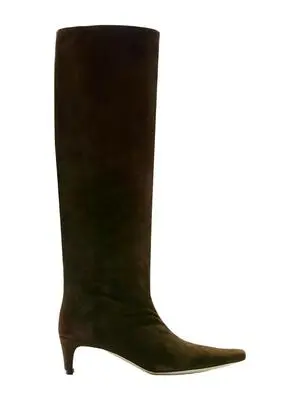 Staud Wally Pointed Knee High Boots - Brown