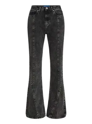 Karl Lagerfeld High-rise Flared Jeans - Grey