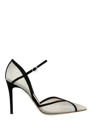GIANVITO ROSSI D'orsay Embellished Heeled Pumps - White