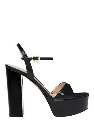 GIANVITO ROSSI 125mm Marlena Platform Heeled Sandals - Black
