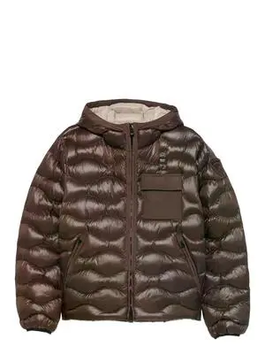 BLAUER. Hooded Padded Jacket - Brown
