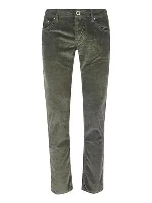 Jacob Cohen Five-pocket Corduroy Trousers - Green
