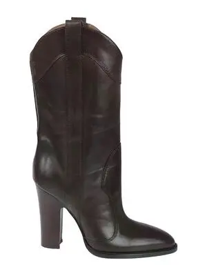 Paris Texas 100mm Lavinia Heeled Cowboy Boots - Brown