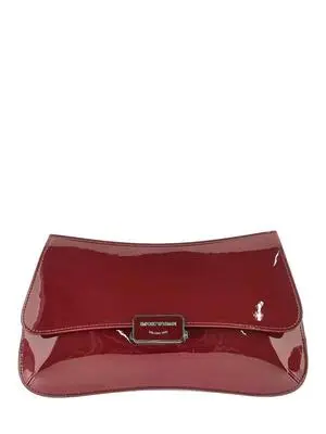 Emporio Armani Logo-plaque Clutch - Red