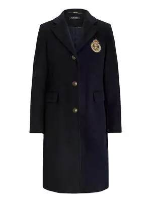 Ralph Lauren Embellished Belted Coat - Blue