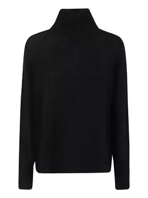 ALLUDE High-neck Sweater - Black