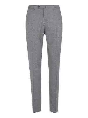 Incotex Check-pattern Trousers - Grey