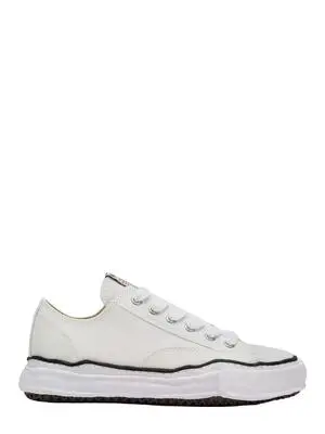 Mihara Yasuhiro Lace-up Platform Sneakers - White