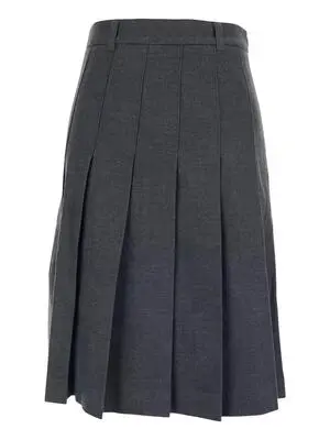 DUNST Pleated Skirt - Grey